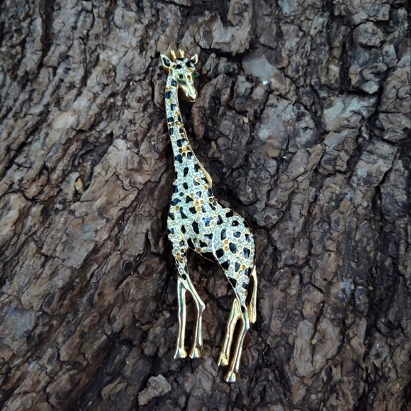 Jewelry | Giraffe Large Broochpin Rhinstones | Poshmark